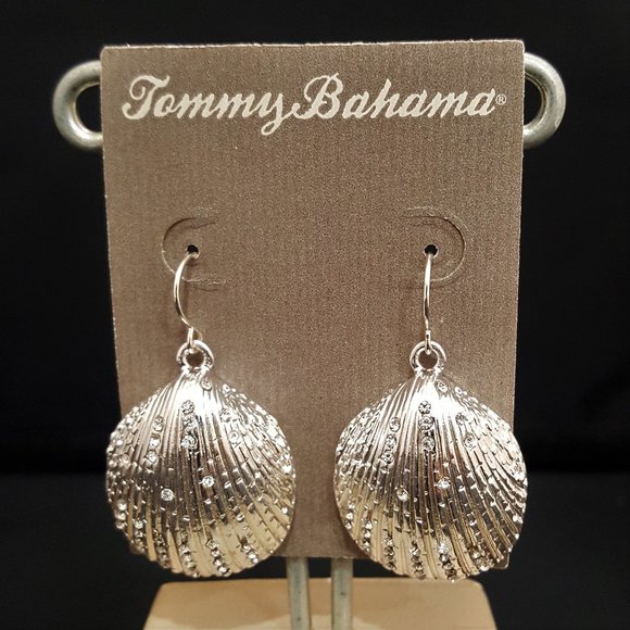 Tommy Bahama | Jewelry | Tommy Bahama Silver Tone Crystal Shell Hook ...
